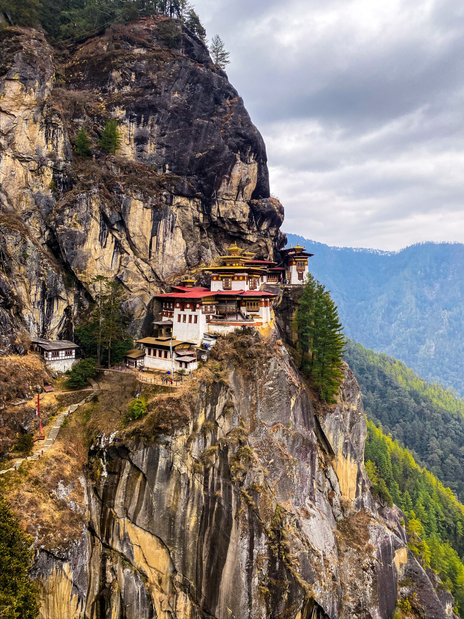 Visiting the Tigers Nest Bhutan; Paro Taktsang Monastery in Bhutan