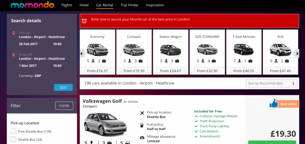 momondo review; the best flight comparison site available?