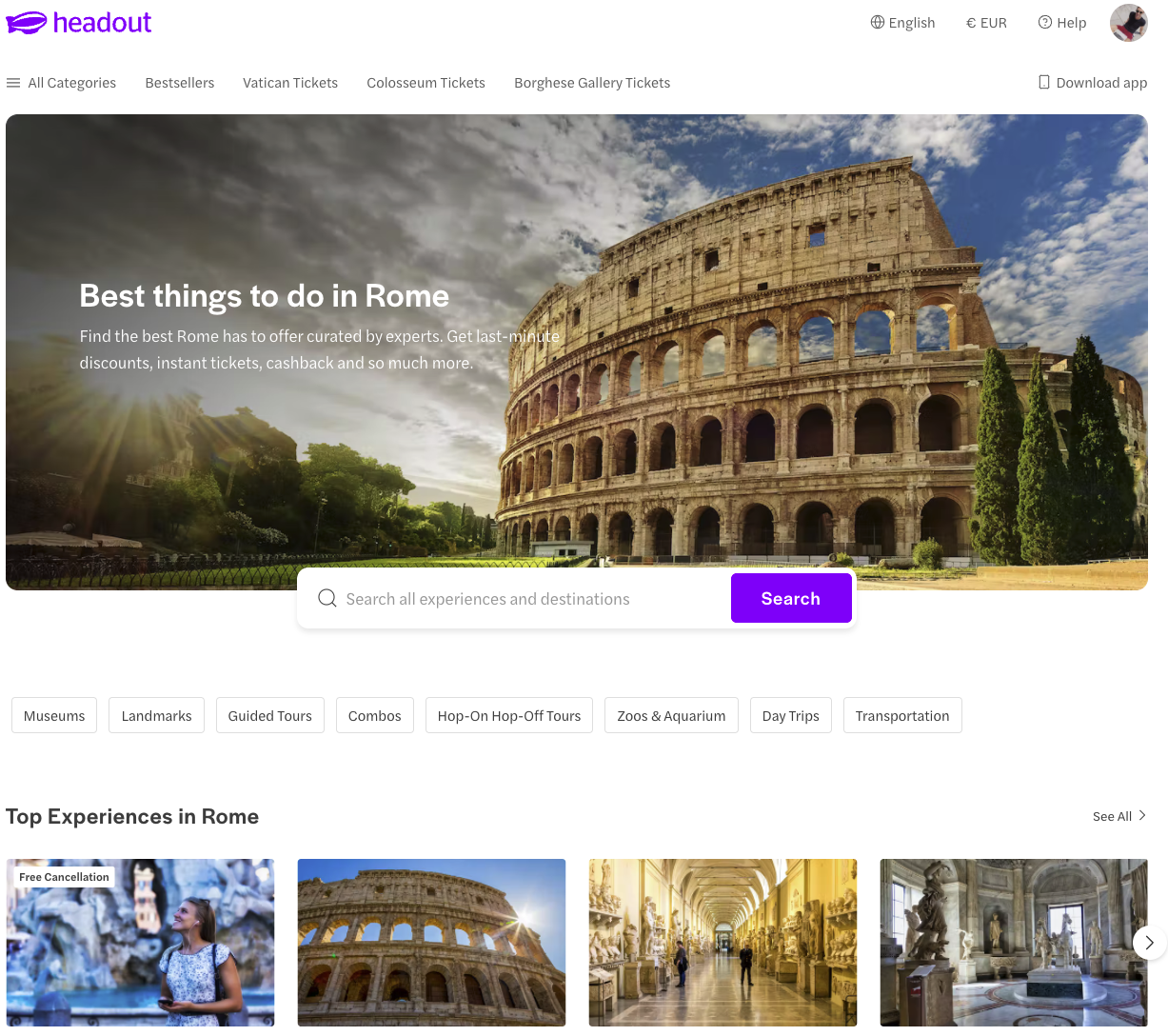 Booking tours with Headout; My Headout App Review